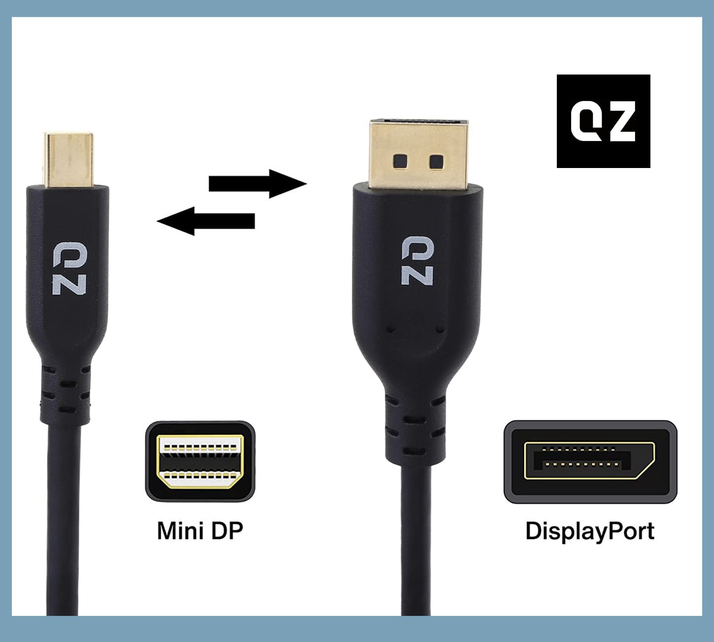 QZ Mini Display Port To Display Port | Mini DP To DP | Mini DP To DP ...