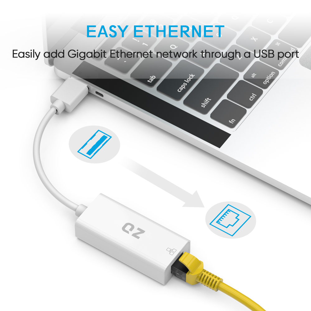 Buy QZ USB to Ethernet Adapter | USB to LAN Converter Adapter ...