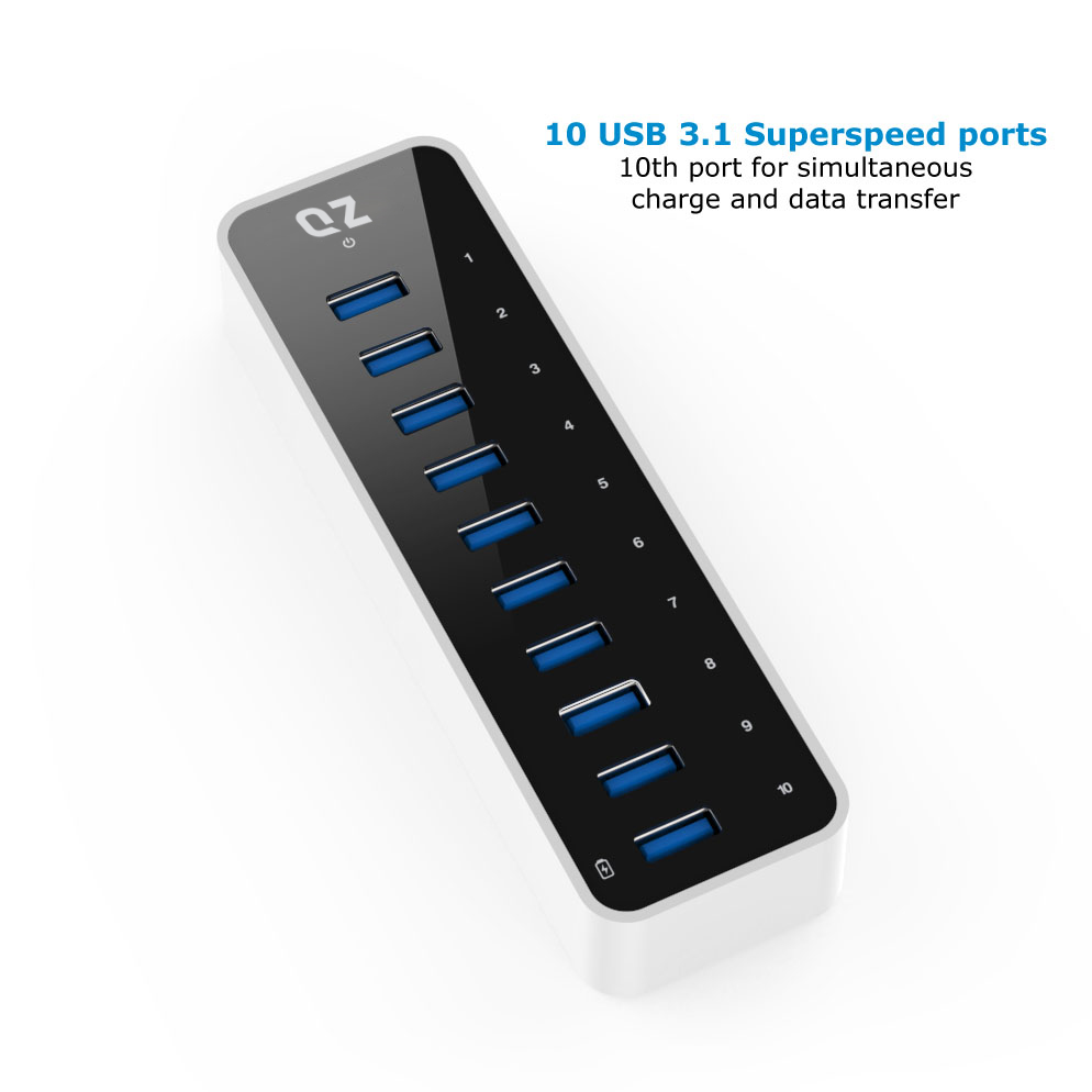 Buy QZ USB Power Hub | USB Hub With Power Adapter | USB Hub With Power ...
