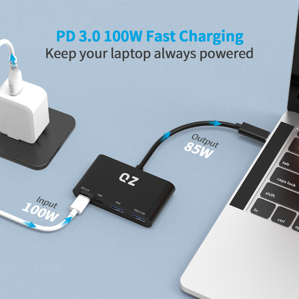 Buy QZ USB 3.2 Hub | USB Hub 3.2 10 Gbps | 3.2 Type C | USB Type C 3.2 ...