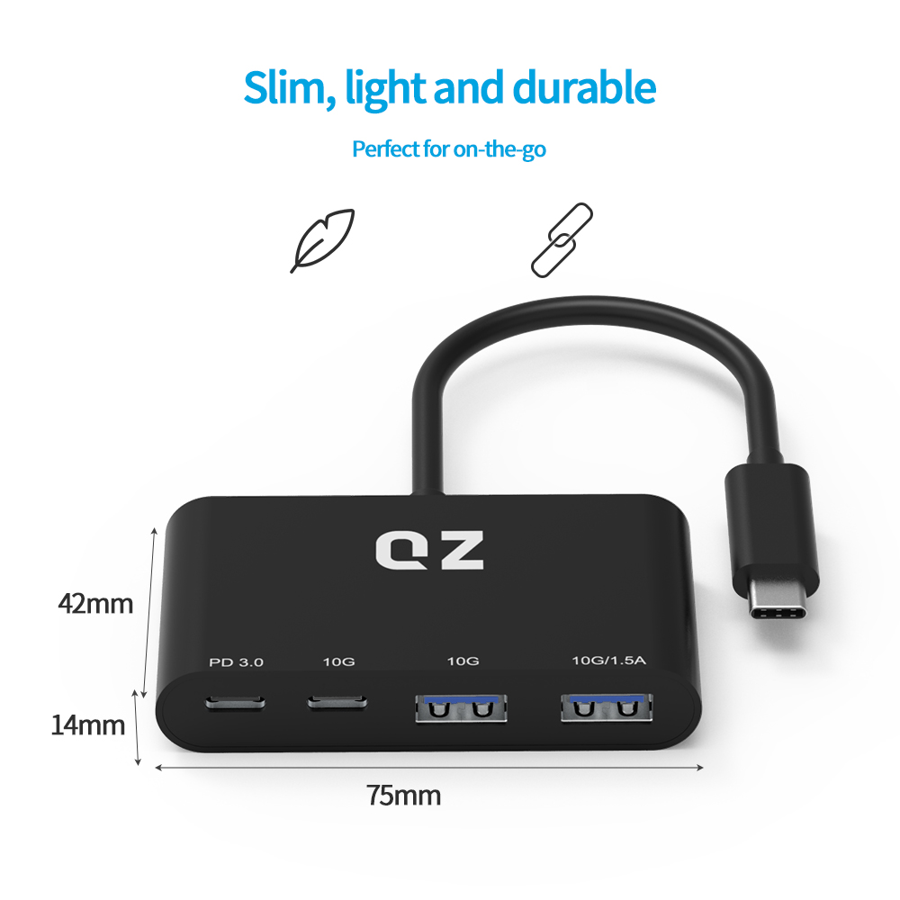 Buy QZ USB 3.2 Hub | USB Hub 3.2 10 Gbps | 3.2 Type C | USB Type C 3.2 ...