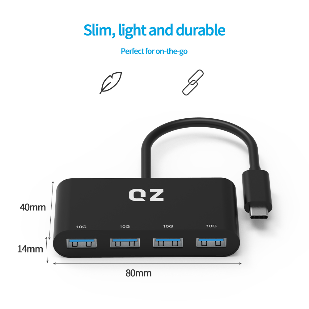 Buy QZ USB hub 3.2 | 3.2 gen 2 hub 10gbps | USB port 3.2 | USB hub 3.2 ...