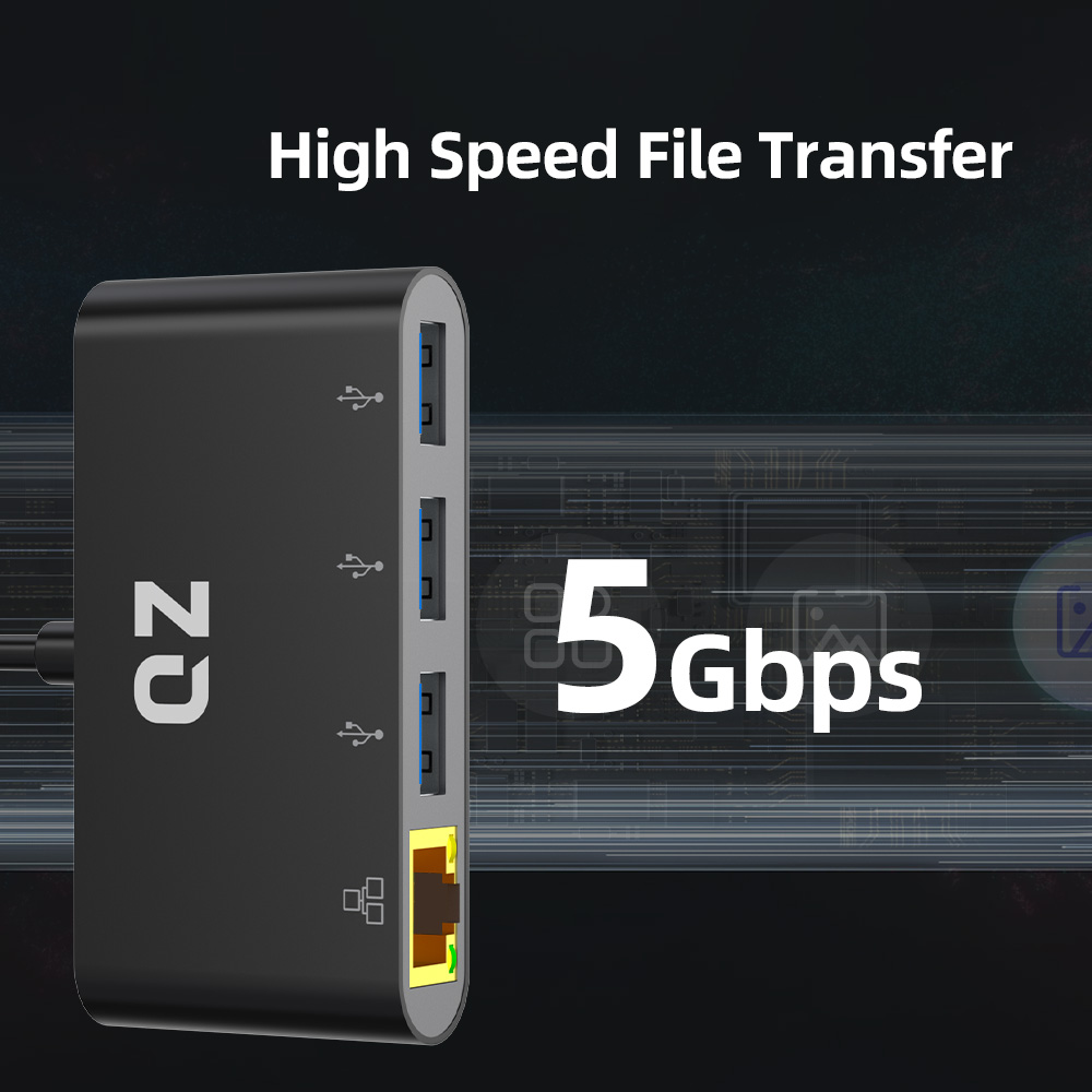 Buy QZ USB To Ethernet Hub | USB Hub With Ethernet | USB LAN Hub | USB ...