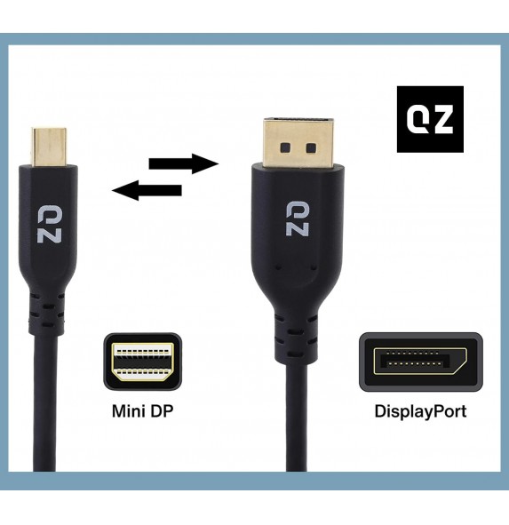 QZ Mini Display Port To Display Port | Mini DP To DP | Mini DP To DP ...
