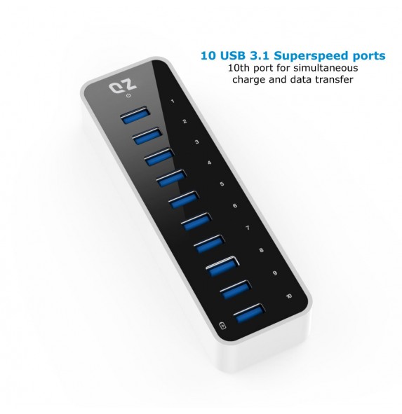 Buy QZ USB Power Hub | USB Hub With Power Adapter | USB Hub With Power ...
