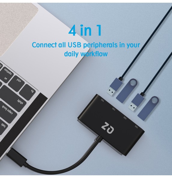 Buy QZ USB hub 3.2 | 3.2 gen 2 hub 10gbps | USB port 3.2 | USB hub 3.2 ...